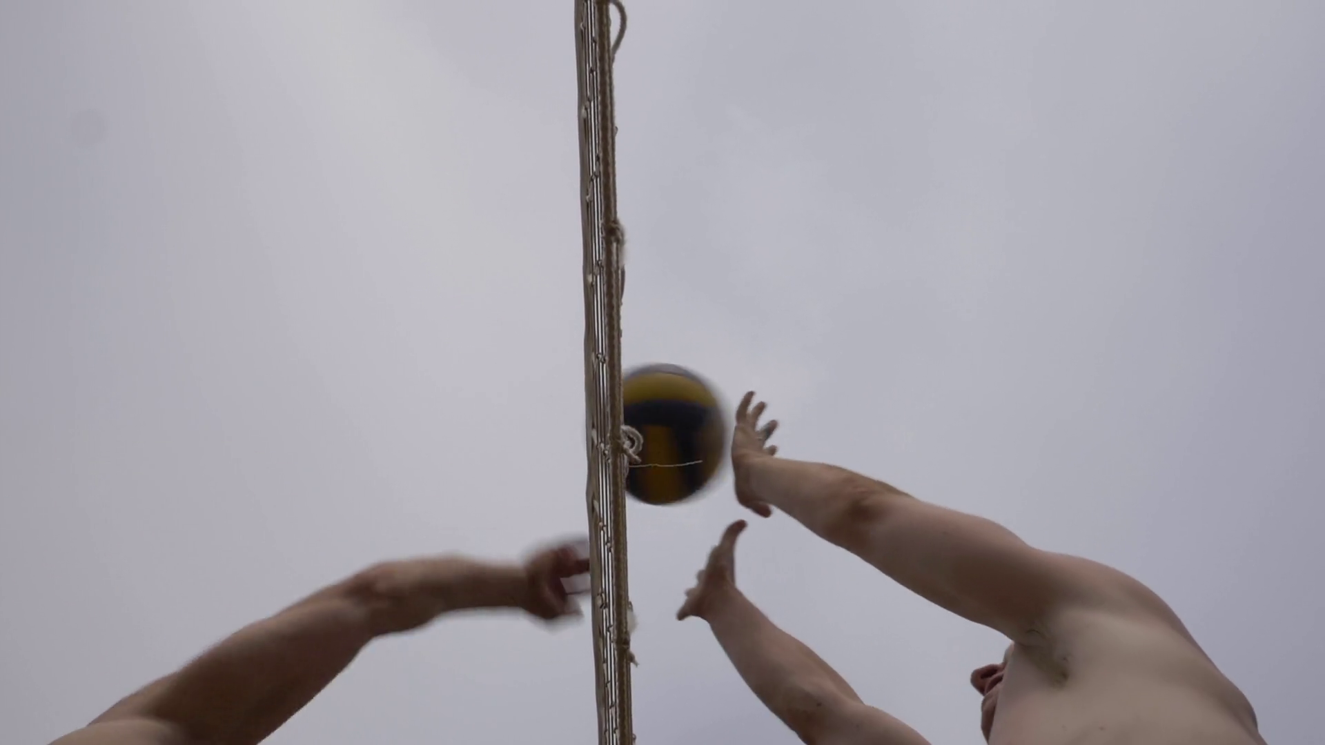 Players Are Playing Beach Volleyball Attack Stock Footage SBV-347374800 ...
