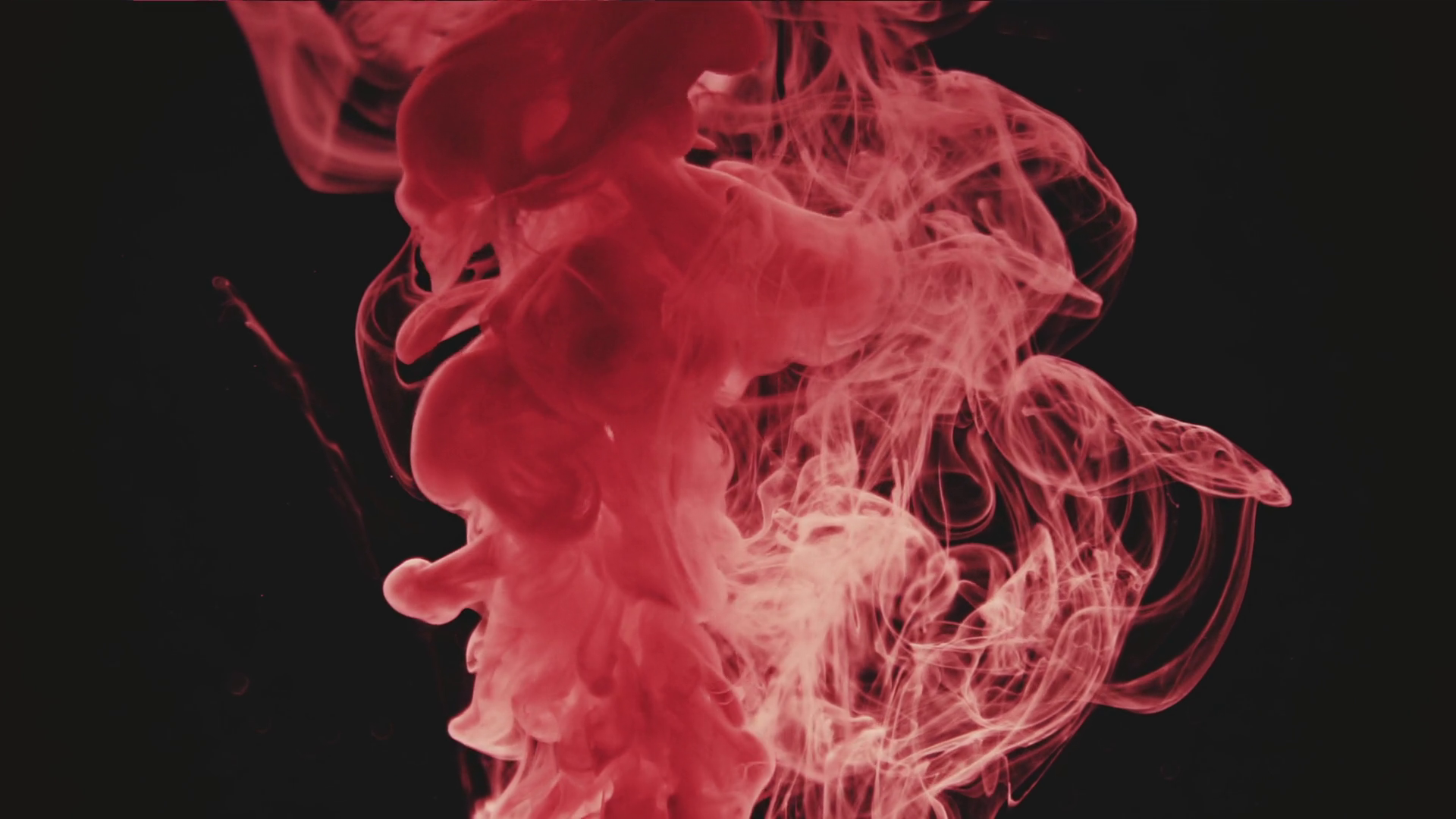 Abstract Red Ink Colour Flowing In Water Stock Motion Graphics SBV ...