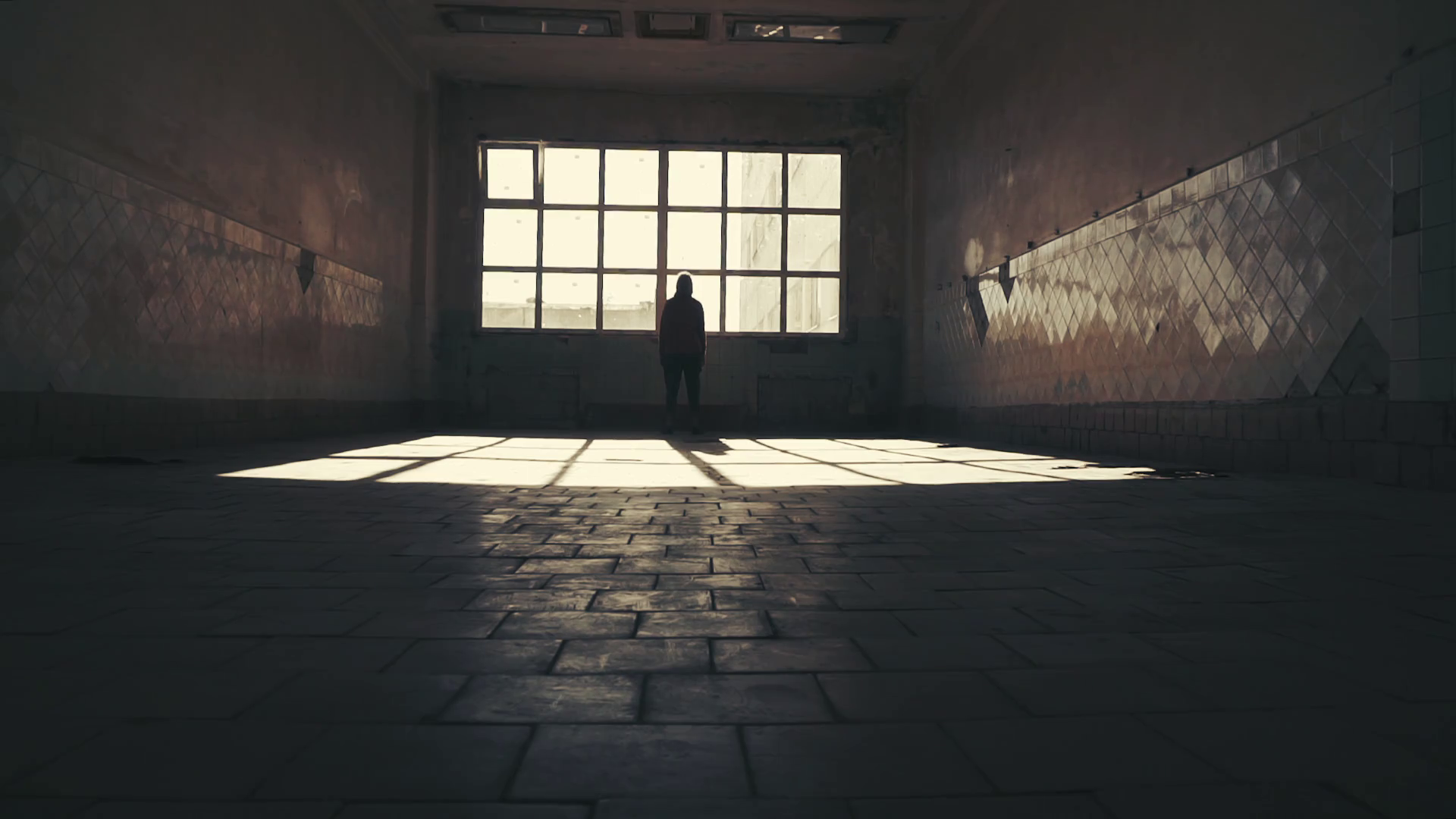 Girl Alone Indoors Isolated Light Shadow Stock Footage SBV-338460896 ...