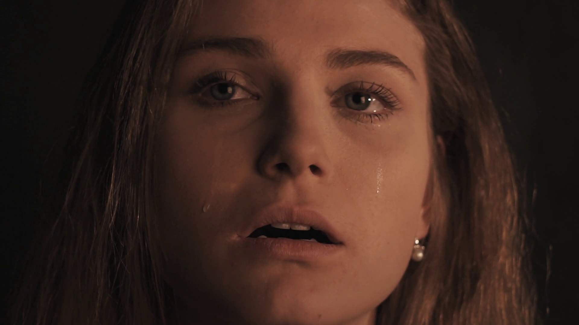 Woman is crying in the dark Stock Video Footage - Storyblocks