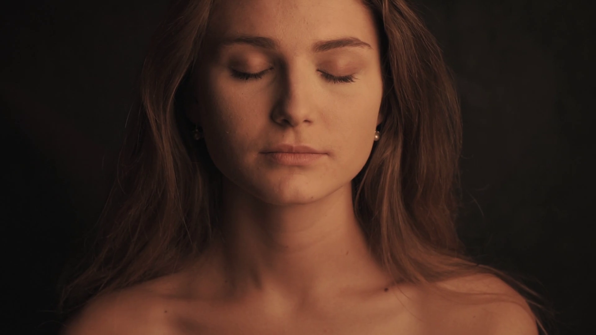 Woman Opens Eyes Smiles Stock Footage SBV-337767398 - Storyblocks