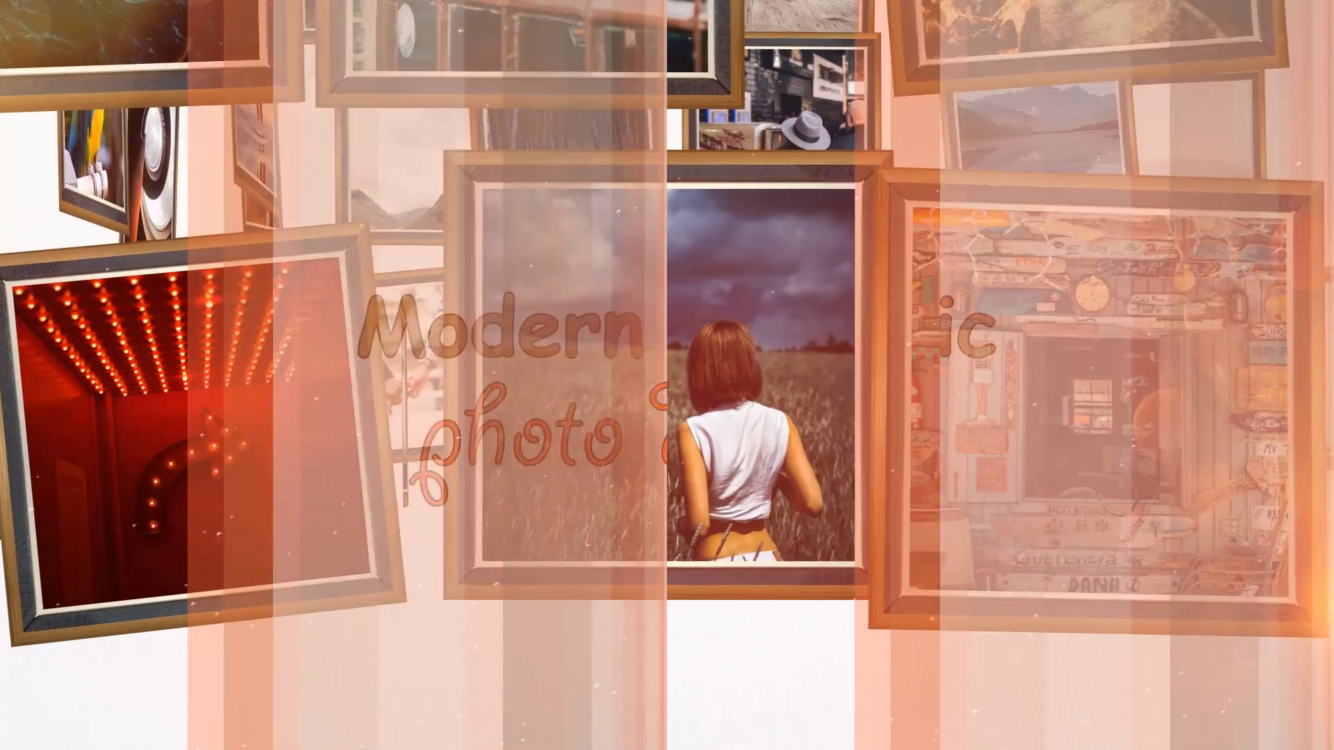 Modern Dymanic Photo Frames 02:06 SBV-312377147 - Storyblocks