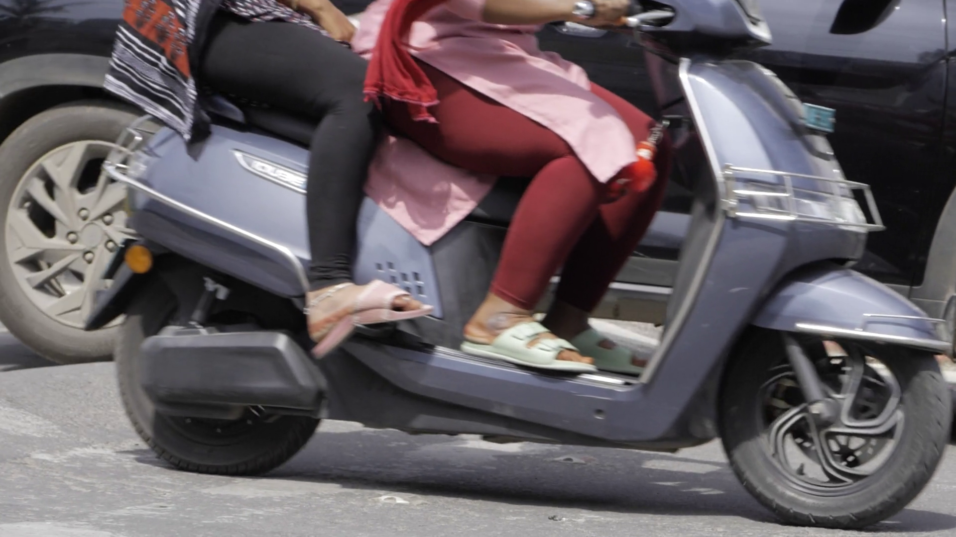 Scooting Ahead - Stroll Through City On Stock Footage SBV-352572594 ...