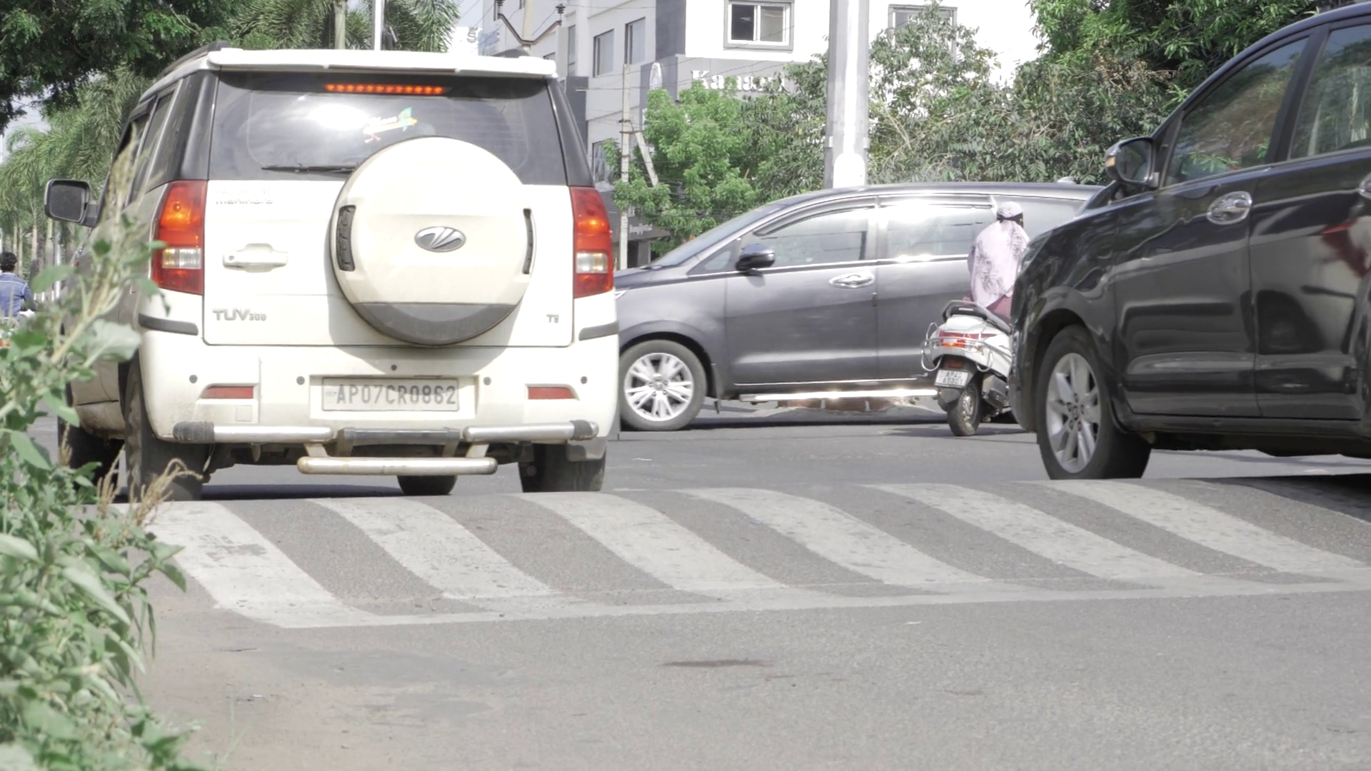 Vehicle Traffic - City Suv Maneuvers On Stock Footage SBV-352575341 ...