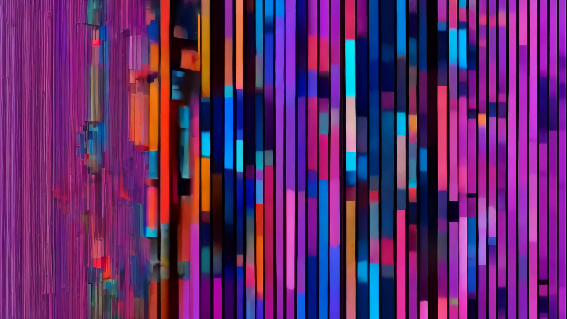 Colorful Glitchy Screen With Purple Blue Stock Motion Graphics SBV ...