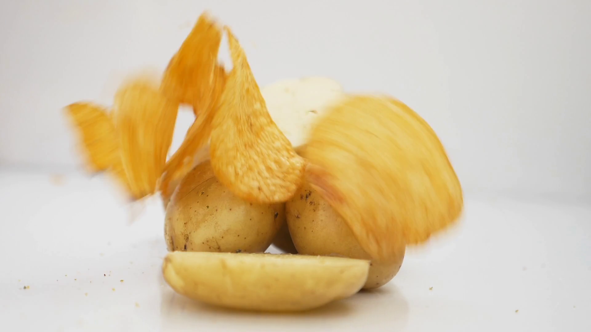 Falling Potato Chips Slow Motion Stock Footage SBV-338727020 - Storyblocks