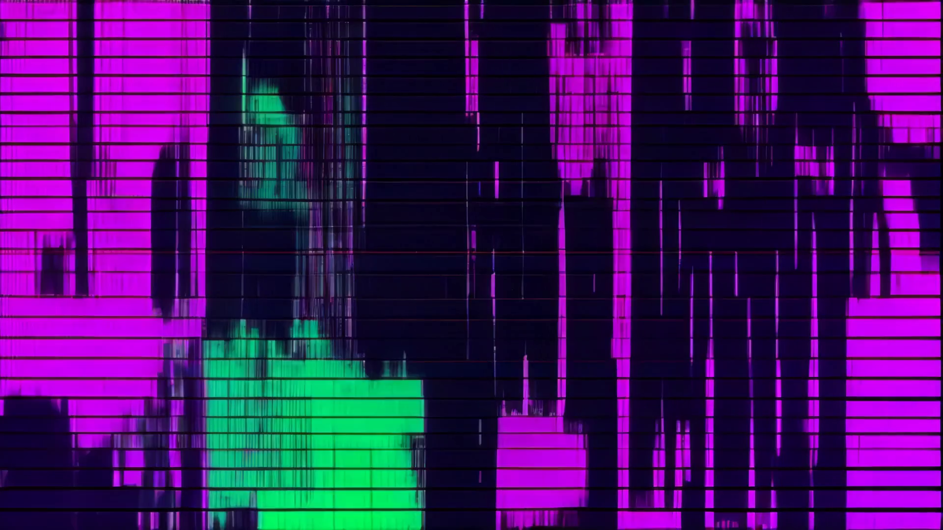A Glitchy Purple Green Screen With Stock Motion Graphics SBV-348711793 ...