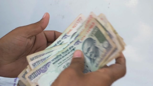 Indian Money Counting Stock Footage: Royalty-Free Video Clips - Storyblocks
