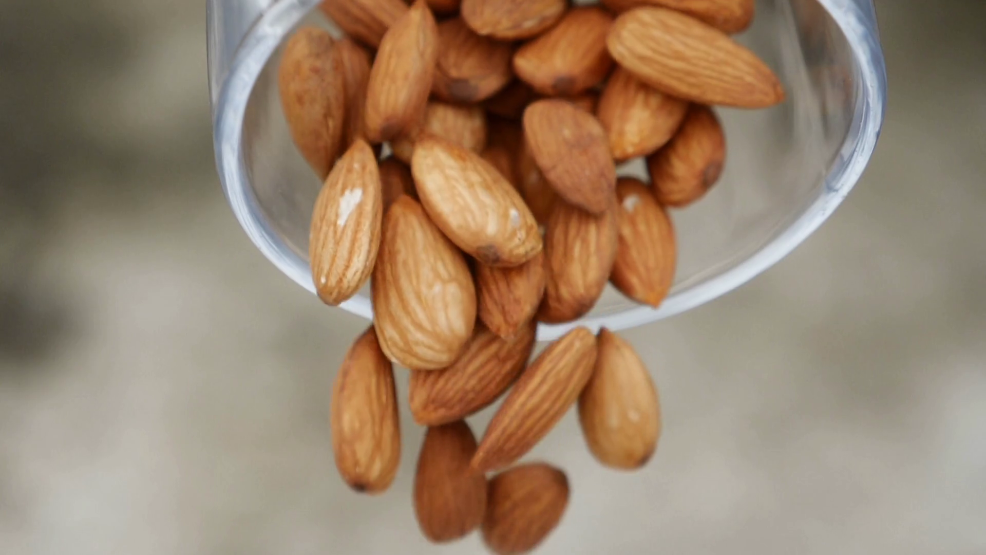 Nut Almond Close Up Almonds Falling Stock Footage SBV-338773682 ...
