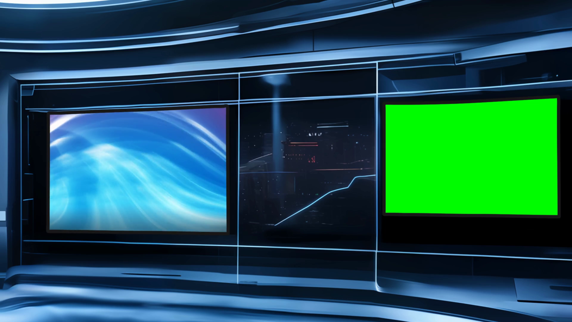 Tv Studio Set With Green Screen Technology Stock Motion Graphics SBV ...