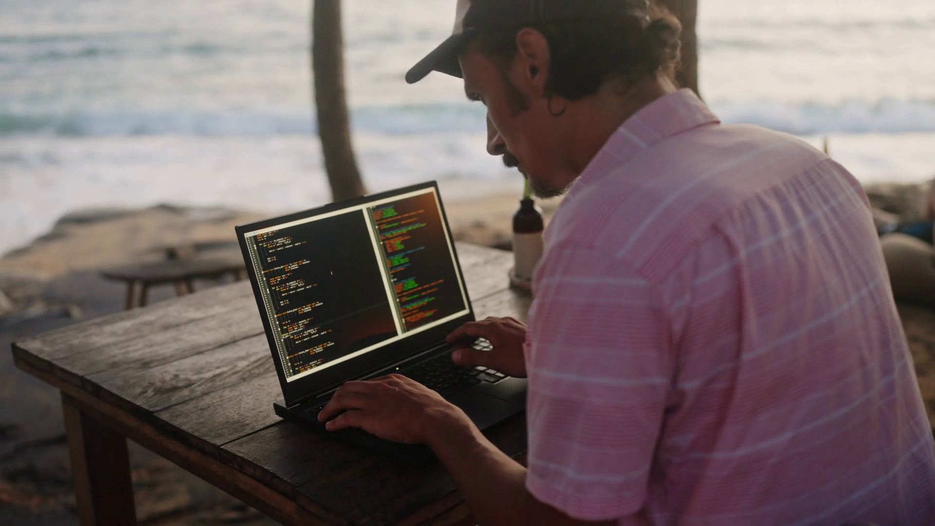 Web Developer Types Code On Laptop At Stock Footage SBV-351767400 ...