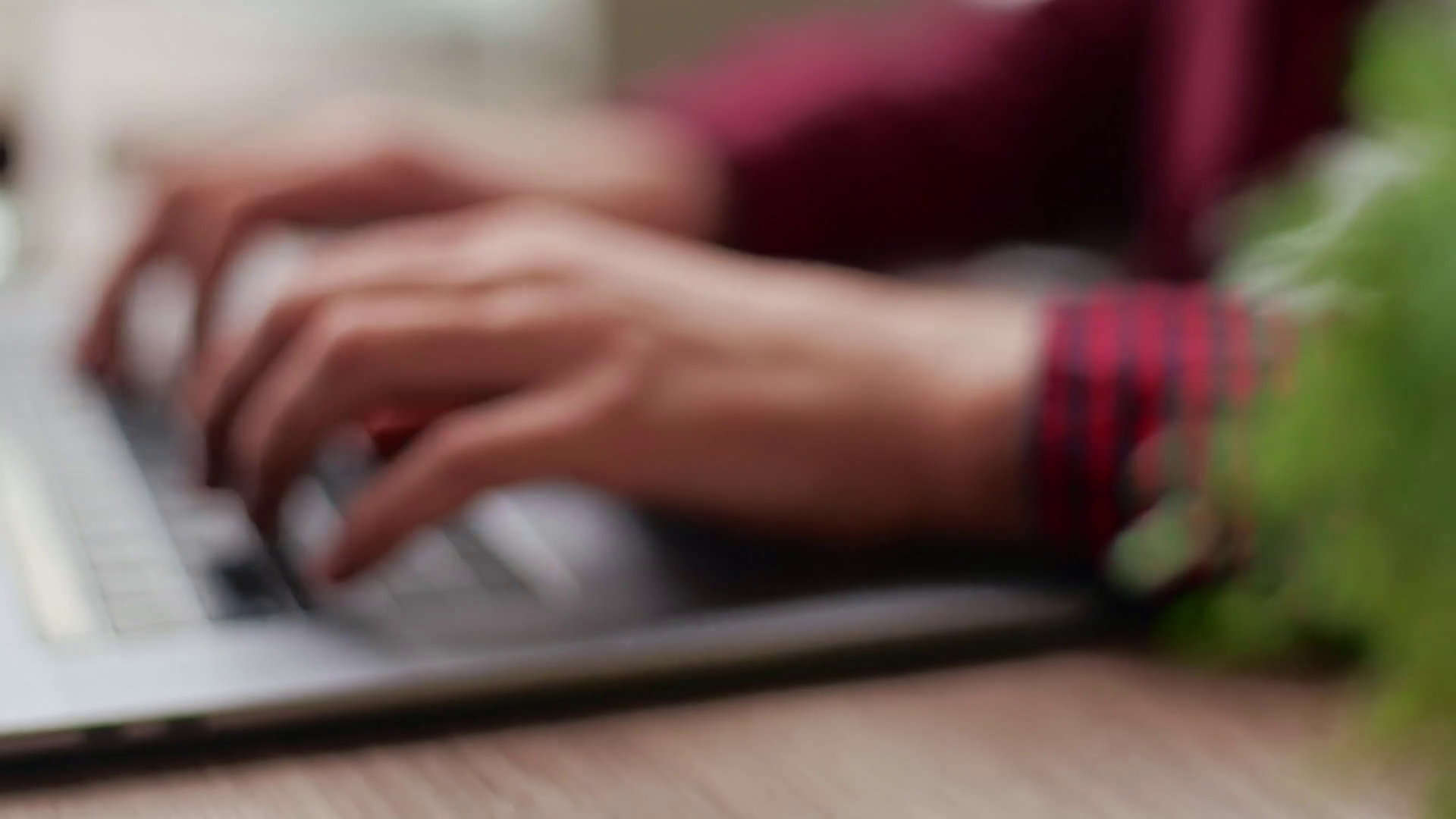 Close Up Of Freelancer S Developer Hands Typing Program Code On Laptop Keyboard In Coworking