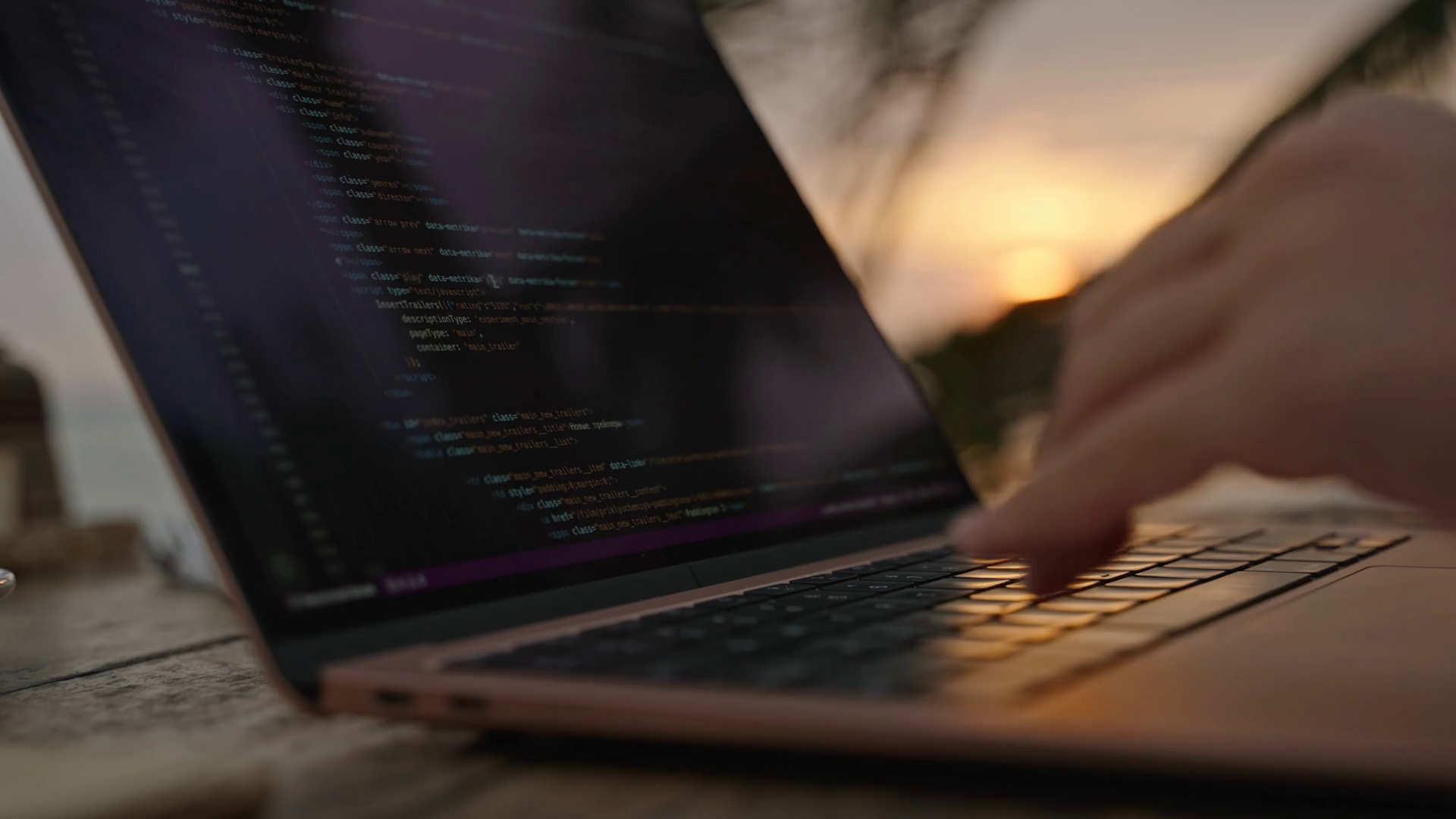 Young Female Developer Working On Laptop Stock Footage SBV-347535033 ...