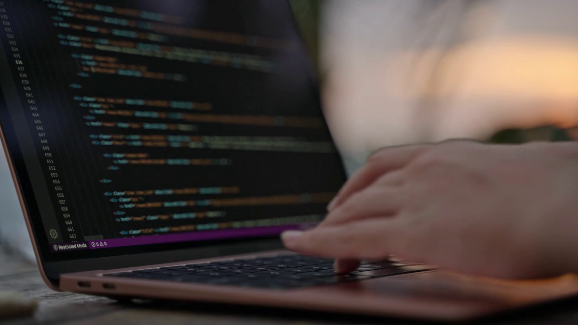 Young Female Developer Working On Laptop Stock Footage SBV-347626667 ...
