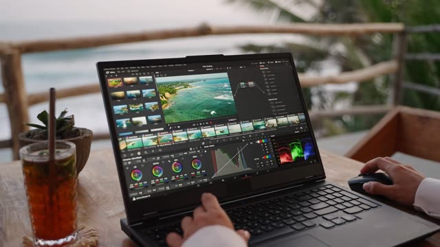 Laptop Video Editing Stock Footage: Royalty-Free Video Clips - Storyblocks