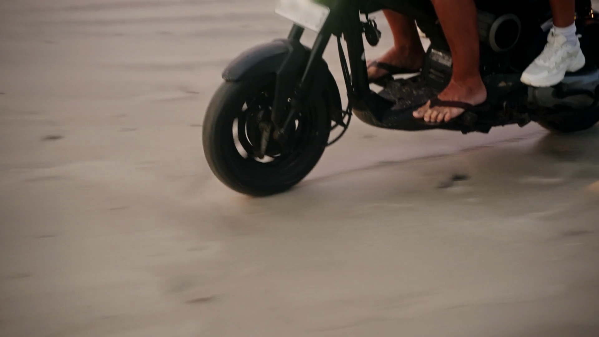 Transition From Sandy Beach To Couple Riding Stock Footage SBV ...