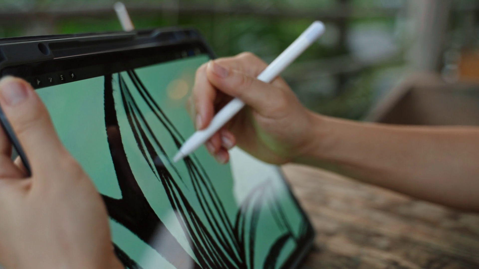Hands Of Female Designer Draw With Stylus On Stock Footage SBV ...