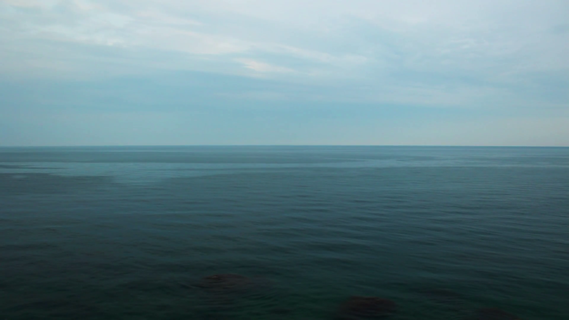 Calm Ocean Panorama With Subtle Waves Under Stock Footage SBV-348724136 ...