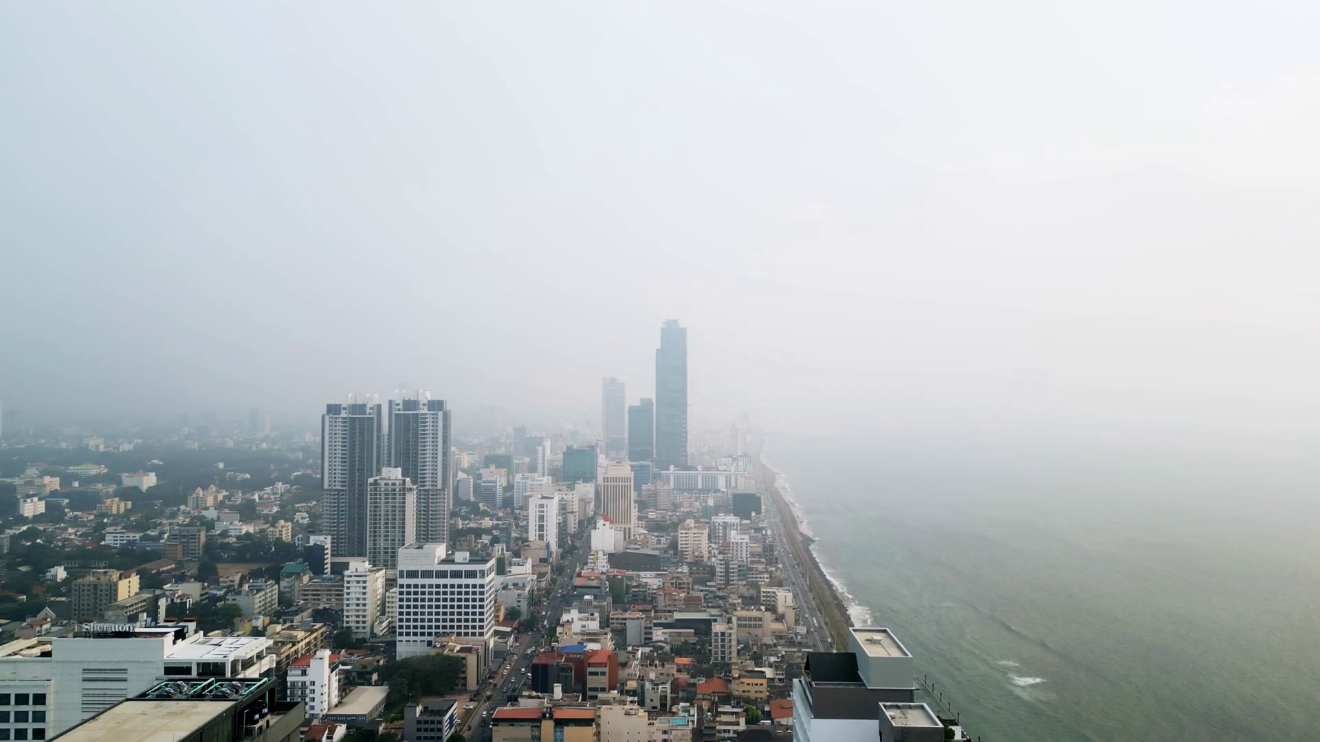 Aerial View Of Colombo Skyline Shows Urban Stock Footage SBV-348806837 ...