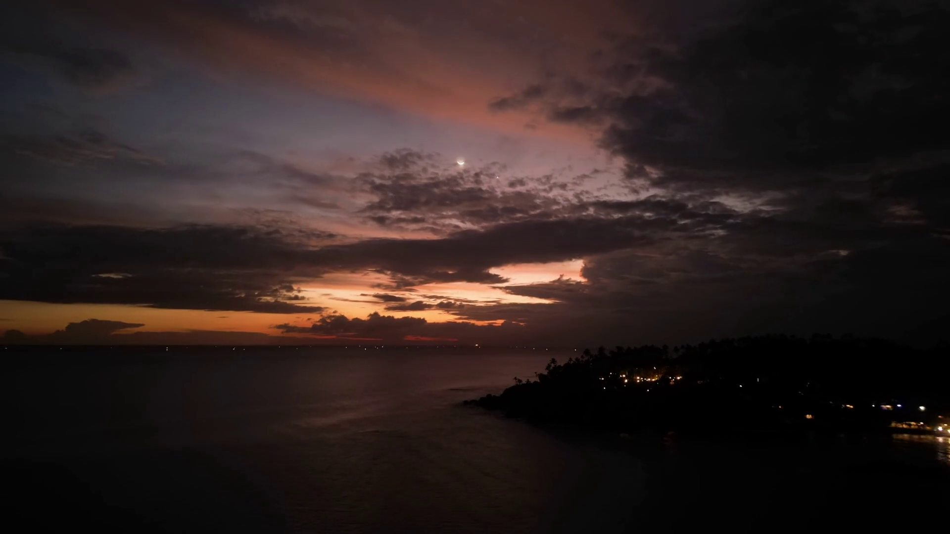 Dramatic Sunset Hyperlapse Over Ocean Stock Footage SBV-348802943 ...