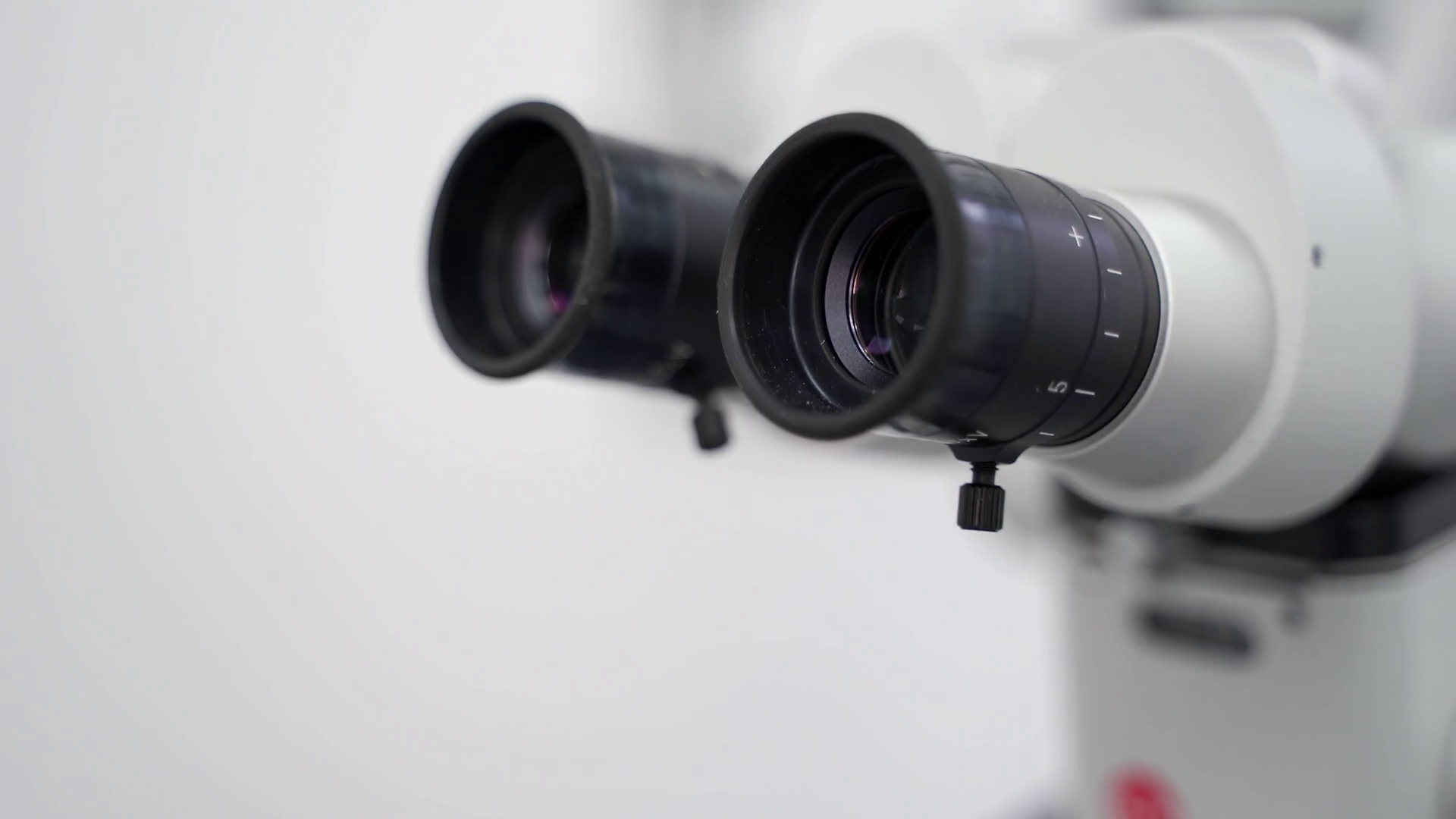 Close-up Shot Of Microscope Eyepiece Tube In Stock Footage SBV ...