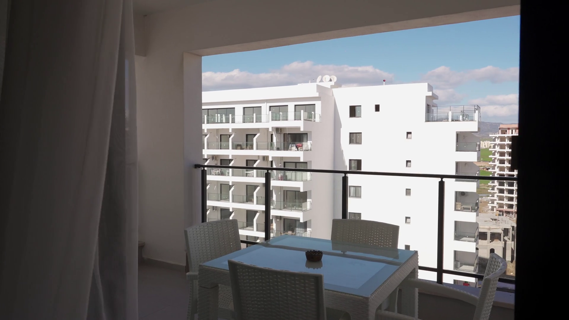 Modern Apartment Balcony View Showcases Stock Footage SBV-348831288 ...