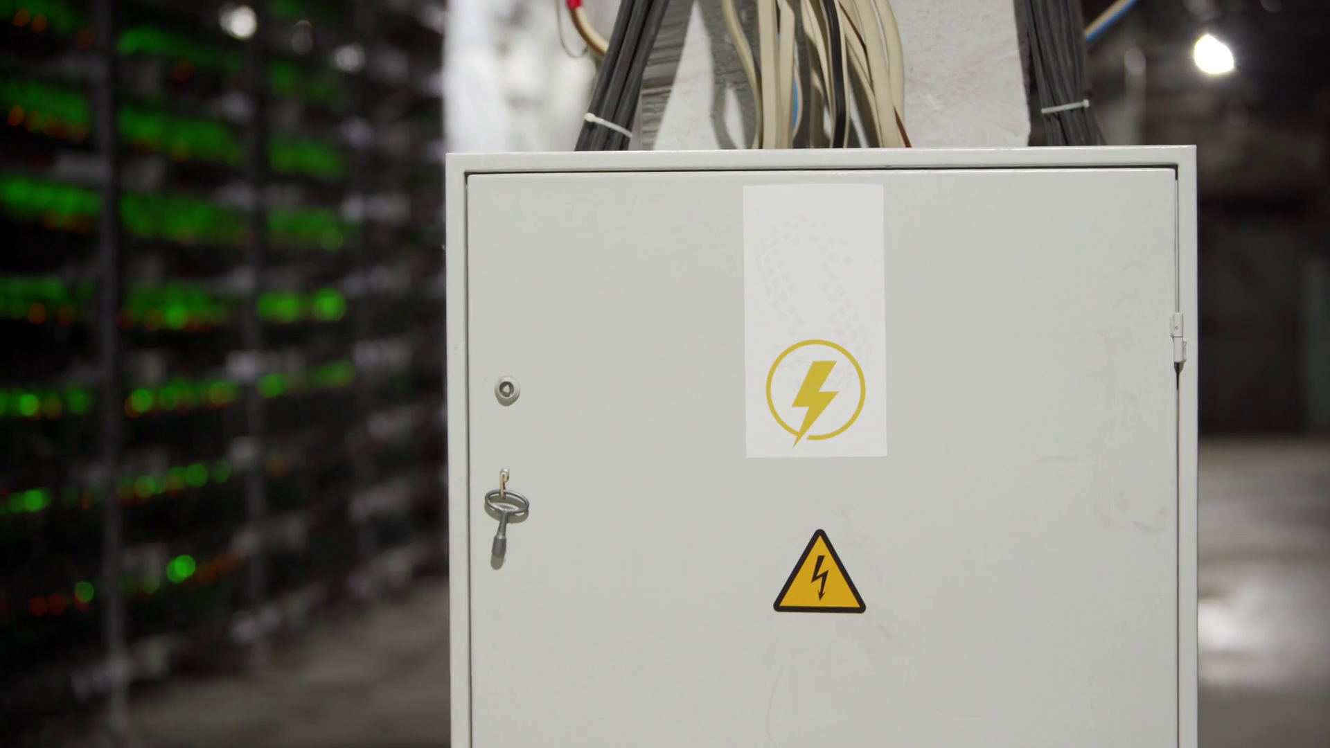 Large Electrical Shield With Switchboard Stock Footage SBV-338410880 ...