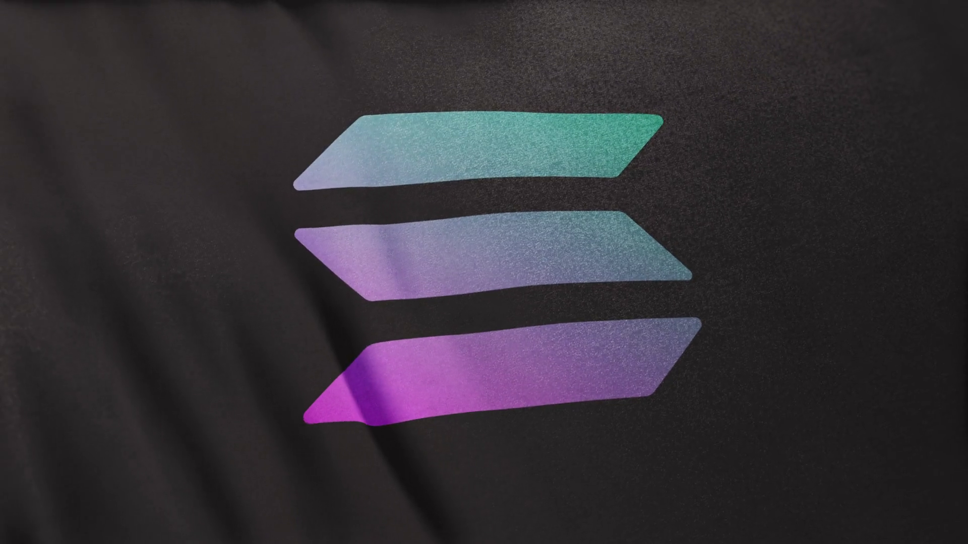 Sol Solana Coin Icon Logo On Gray Flag Stock Motion Graphics SBV ...