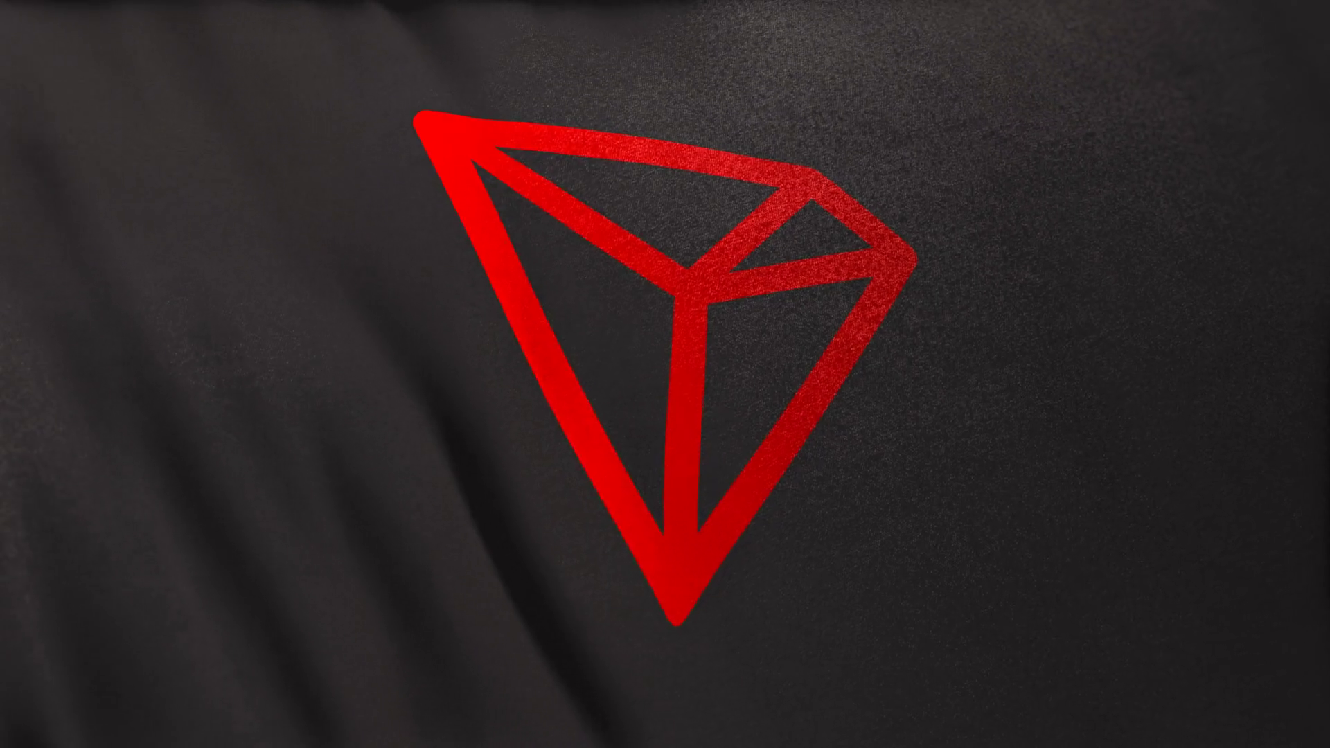 Trx Tron Coin Icon Logo On Black Flag Banner Stock Motion Graphics SBV ...