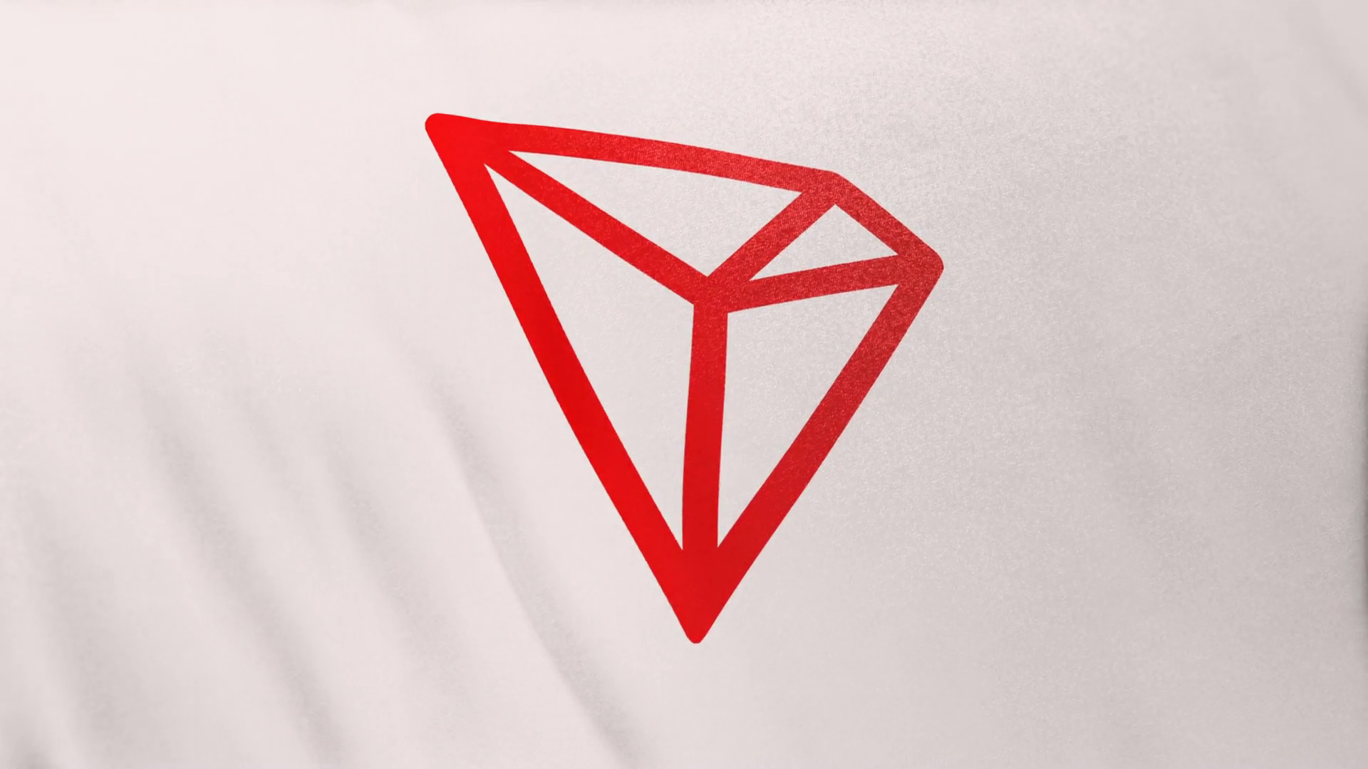 Trx Tron Coin Icon Logo On White Flag Loop Stock Motion Graphics SBV ...