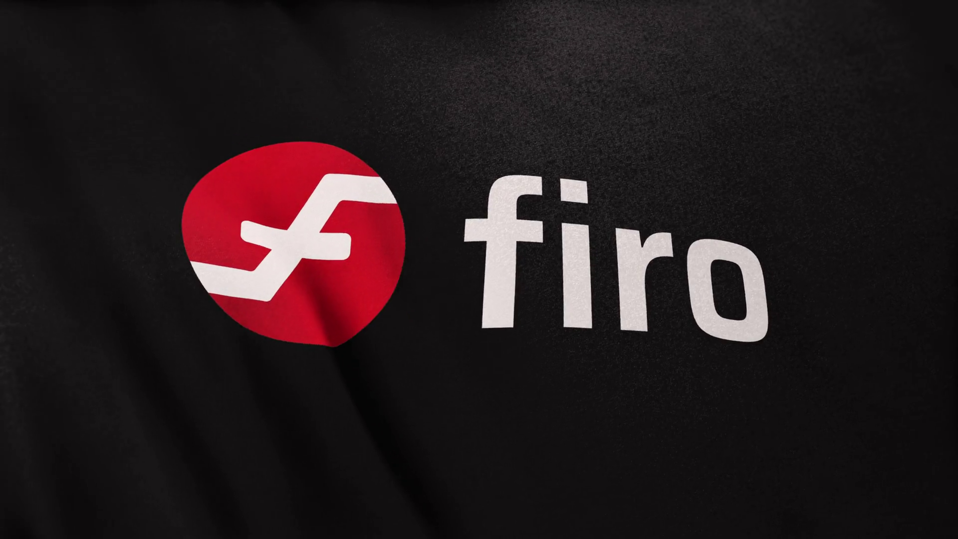 Firo Coin Icon Logo On Black Flag Loop Stock Motion Graphics SBV ...