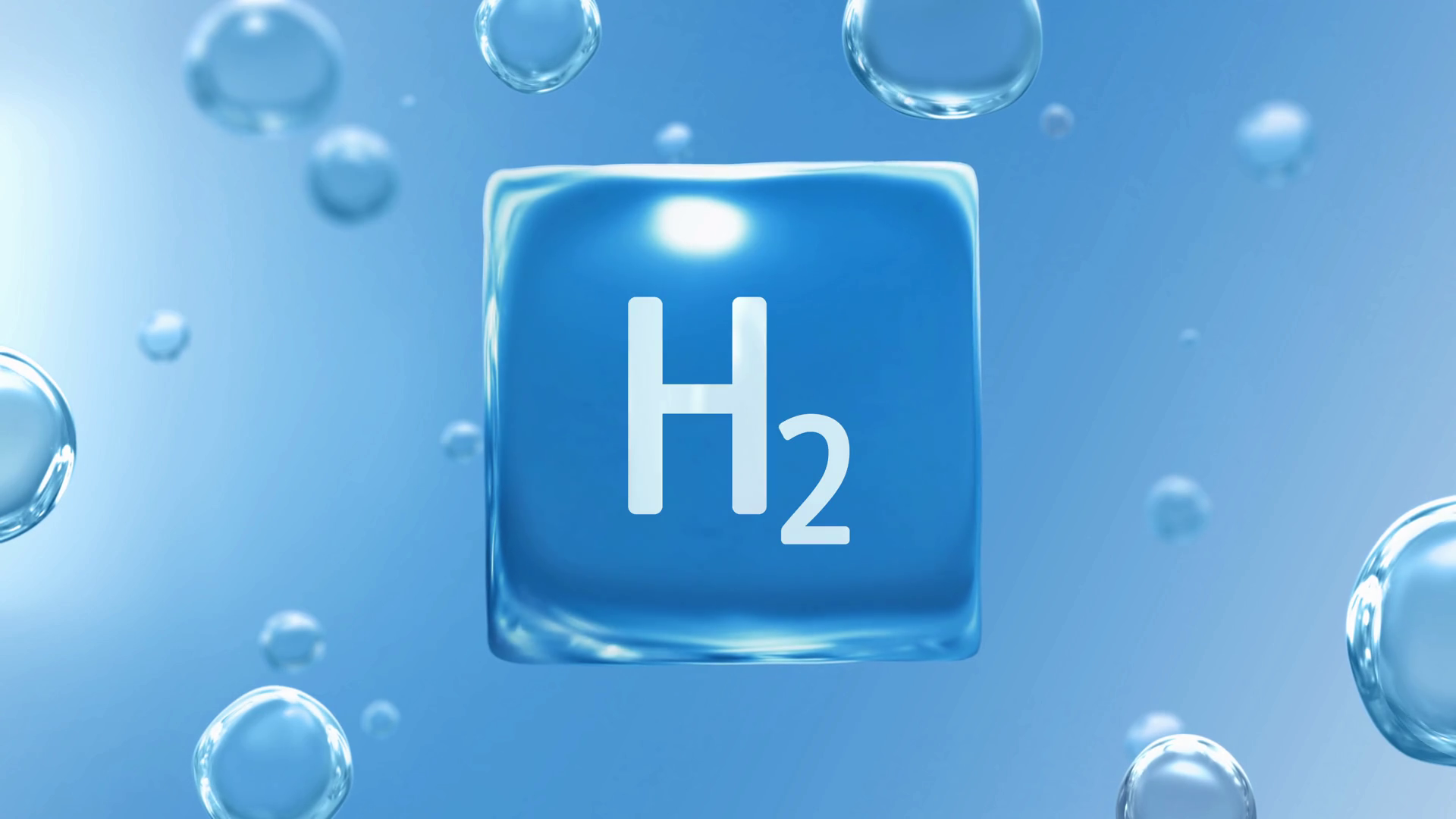 "h2" Hydrogen Titled Water Bubble Cube 3d Stock Motion Graphics SBV ...