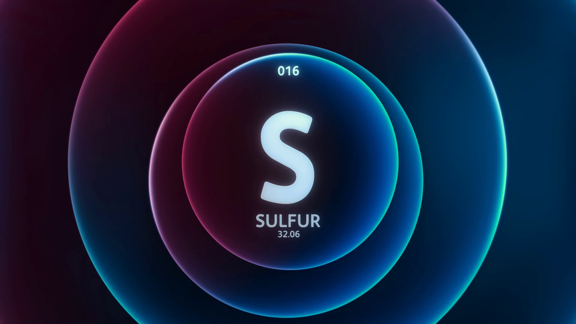 Sulfur Element 16 Of Periodic Table Concept Stock Motion Graphics SBV ...