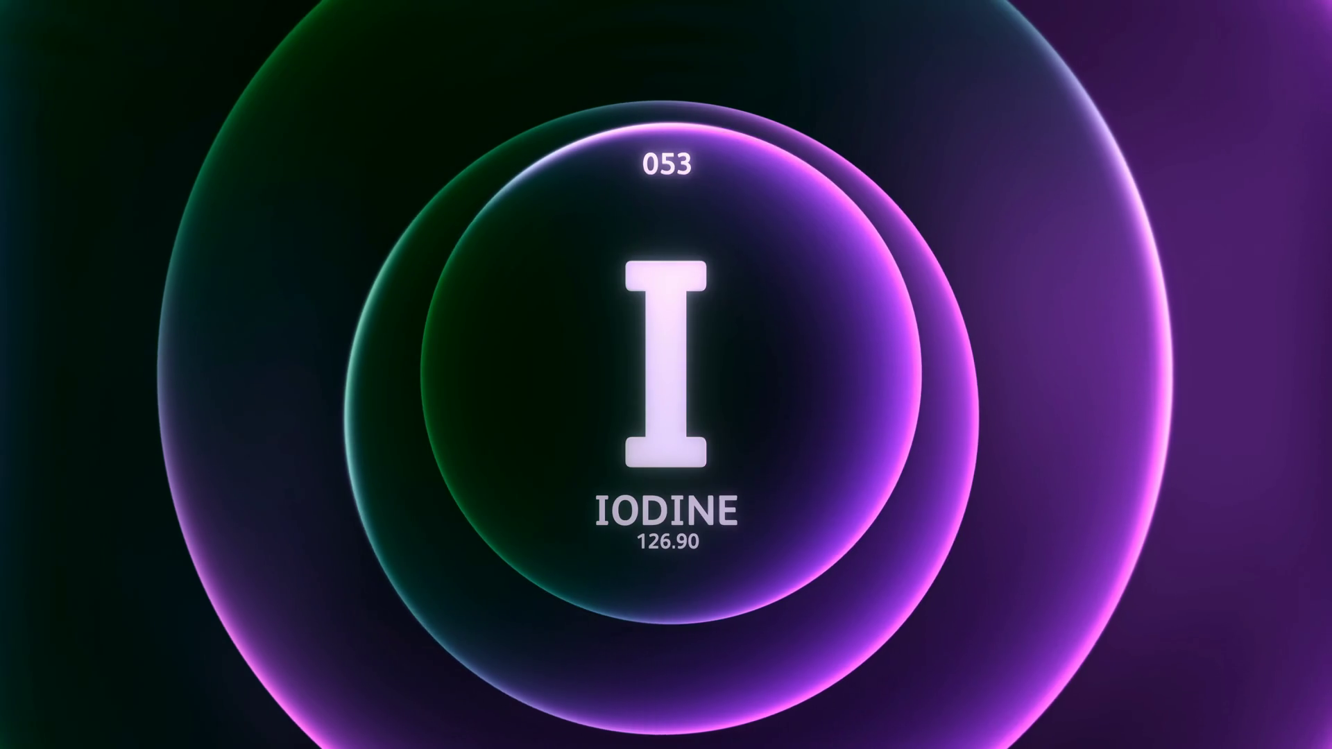 Iodine Element 53 Of Periodic Table Concept Stock Motion Graphics SBV ...
