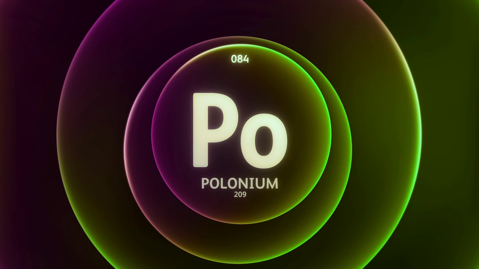 Polonium Element 84 Of Periodic Table Stock Motion Graphics SBV ...