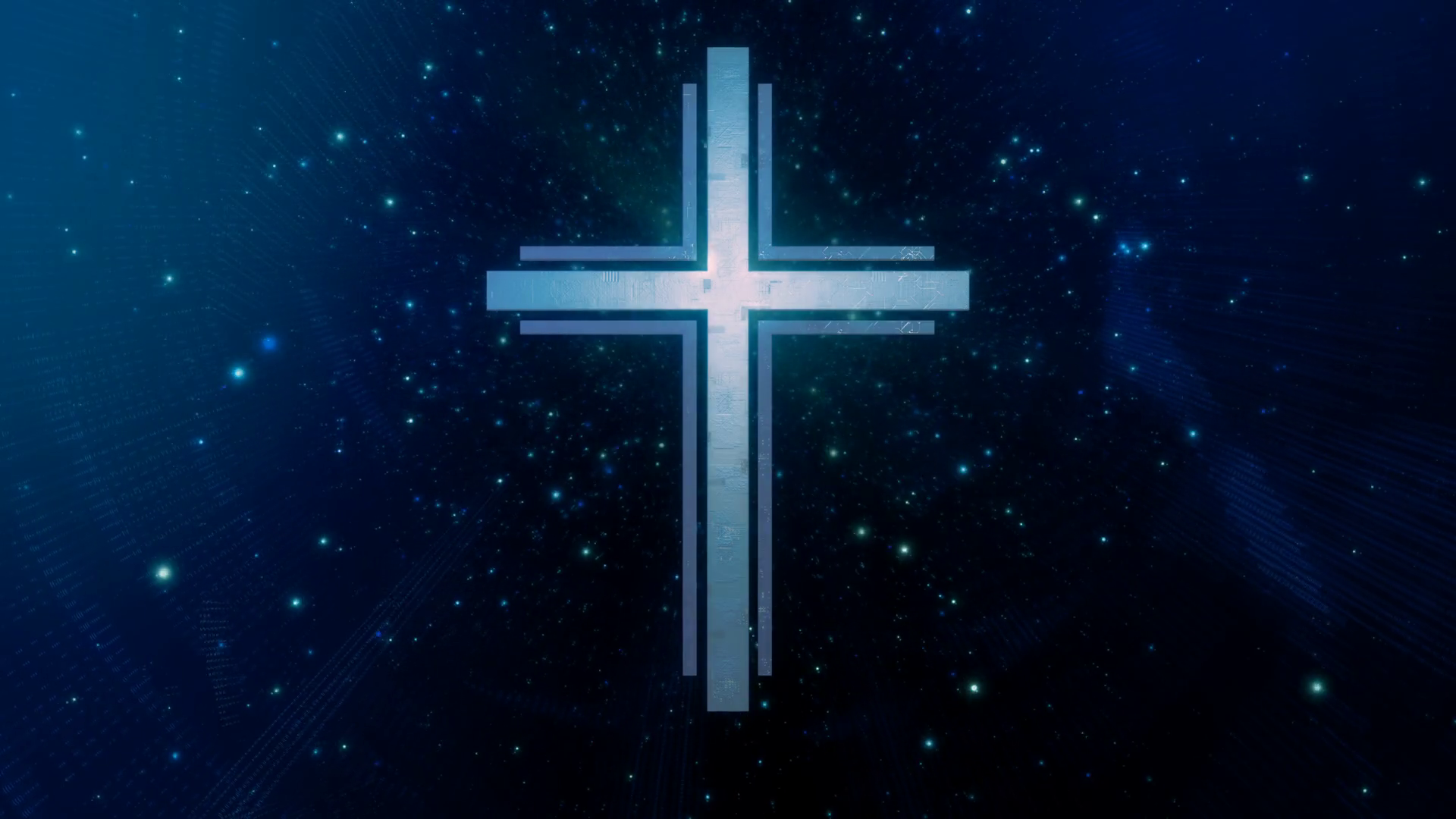 Futuristic Christian Cross In Ethereal Stock Motion Graphics SBV ...