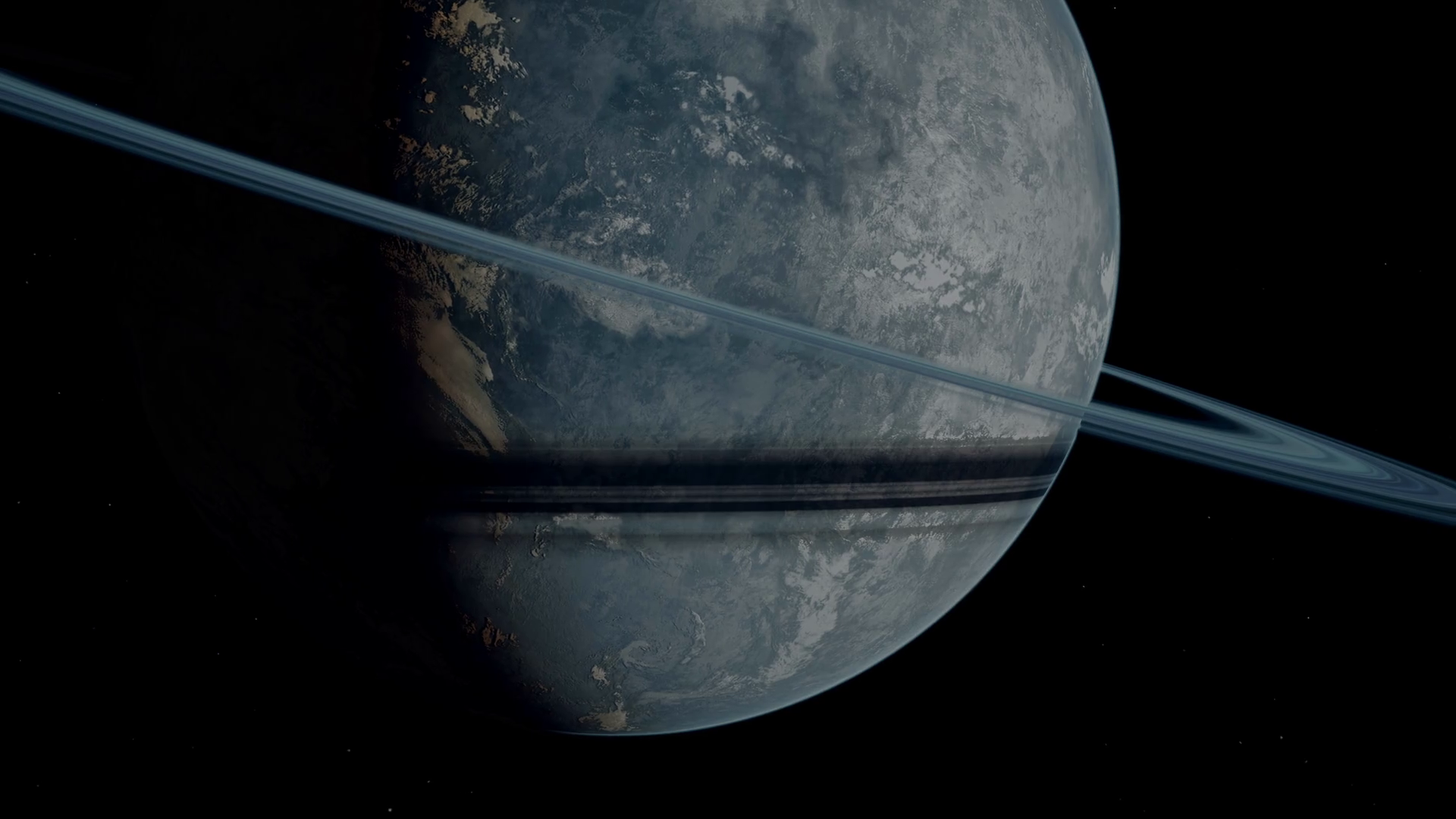 Blue Barren Hycean Ice Planet With Frozen Stock Footage SBV-348644947 ...