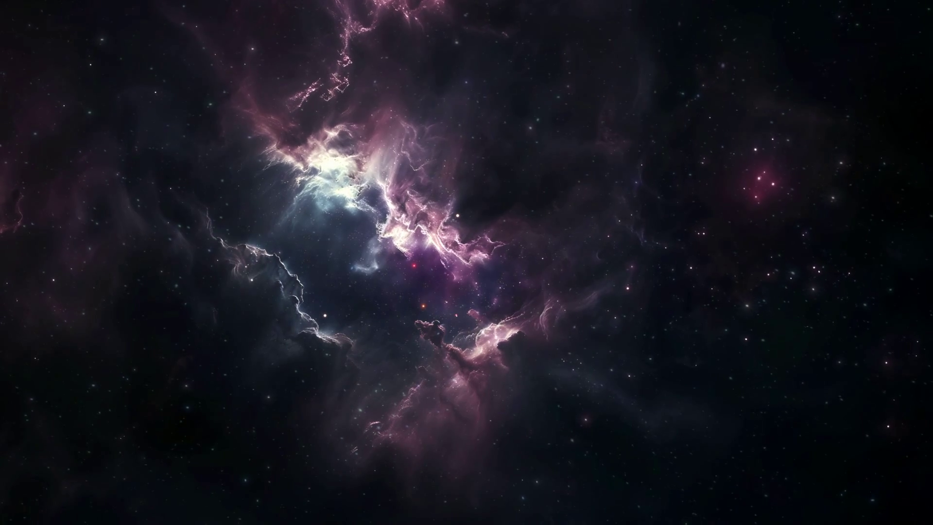 Blue Purple Deep Space Galaxy Nebula Stock Footage SBV-348927638 ...