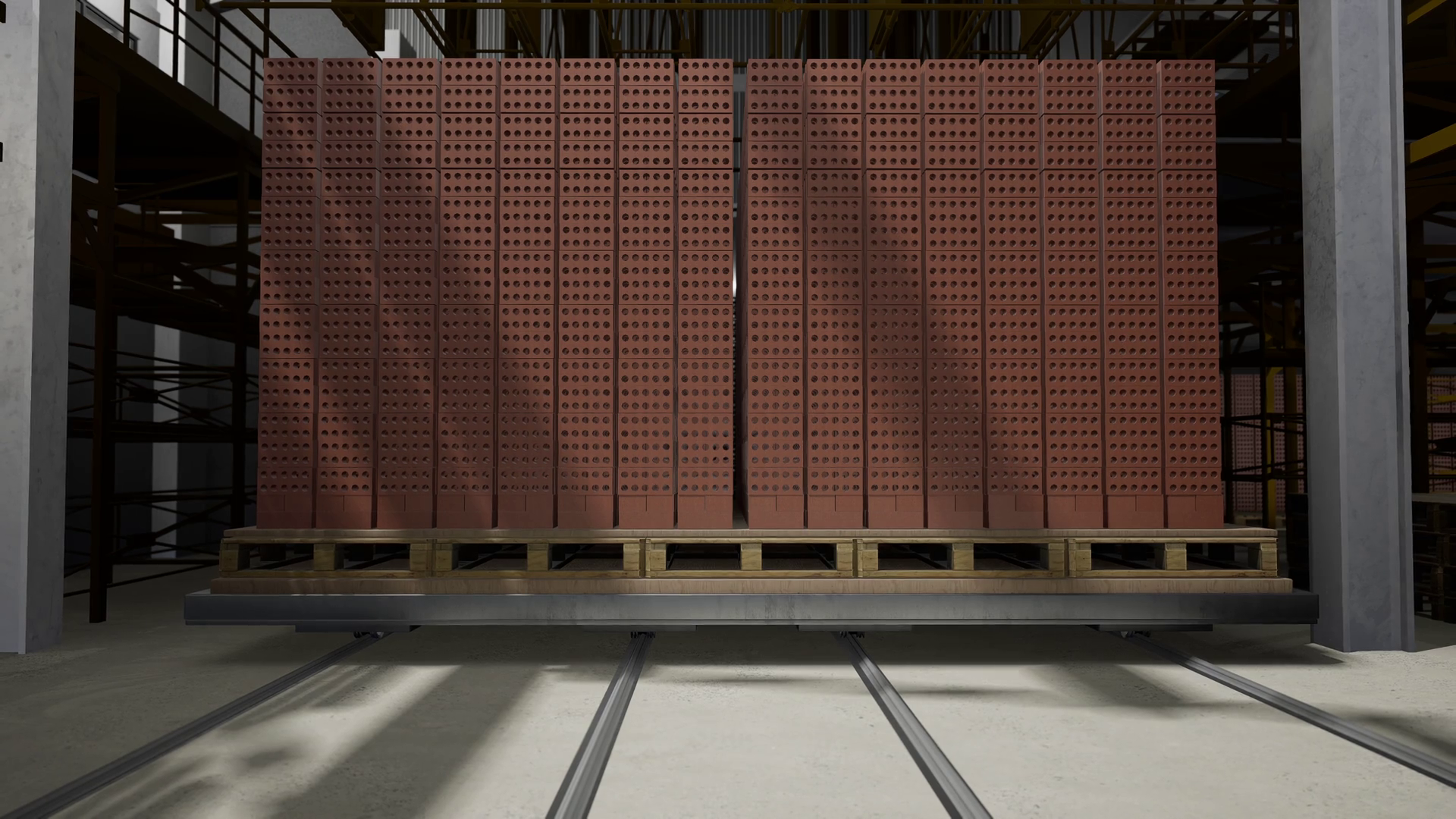 Industrial Production Of Bricks Brick Stock Footage SBV-352606186 ...