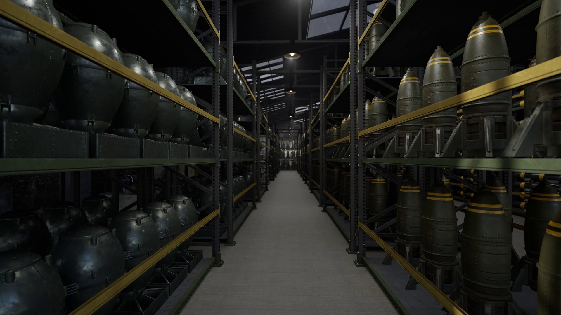 Military Bomb Ammunition Storage Warehouse Stock Motion Graphics SBV ...