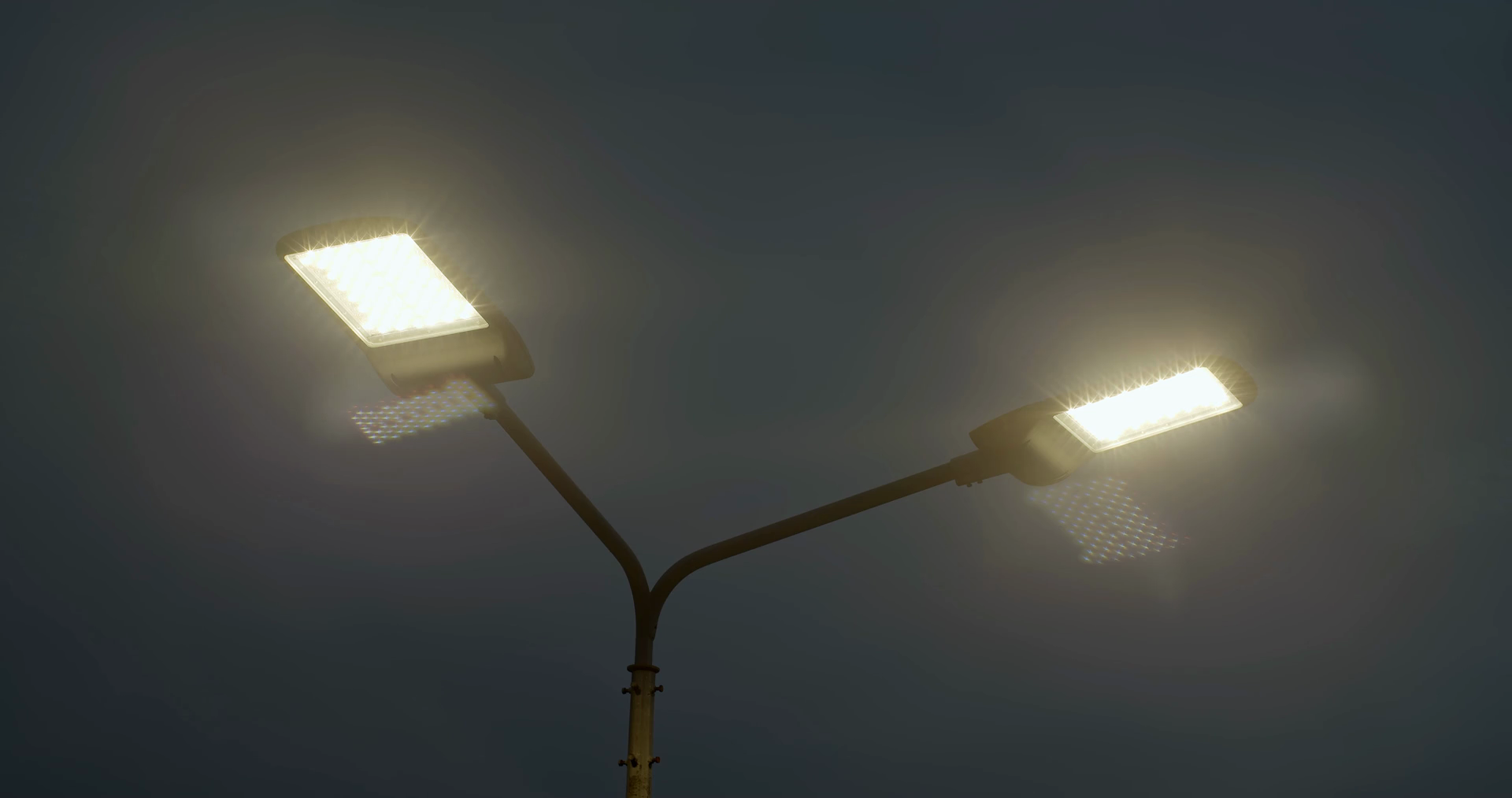 The Illuminated Street Lamps Stand Out Stock Footage SBV-351753049 ...