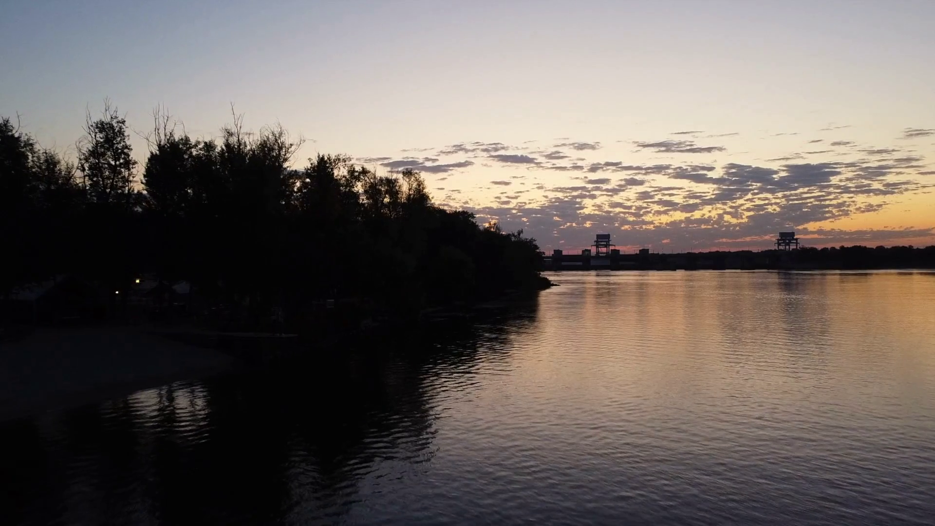 Aerial View Of Pond During Summer Sunset Stock Footage SBV-348449502 ...