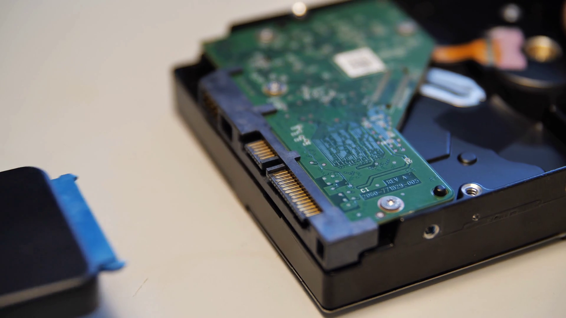 Close Up Of Connecting Chip Via Adapter To Stock Footage SBV-348449603 ...