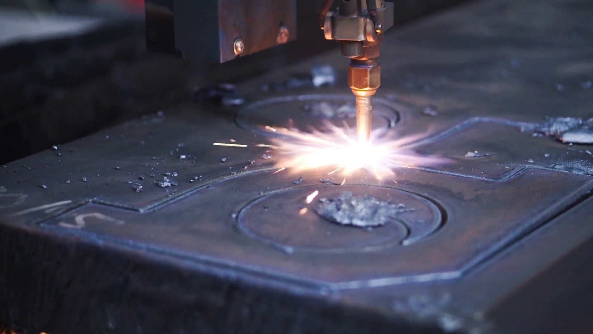 Close-up Of Metal Pattern Welding Machine Stock Footage SBV-348446306 ...