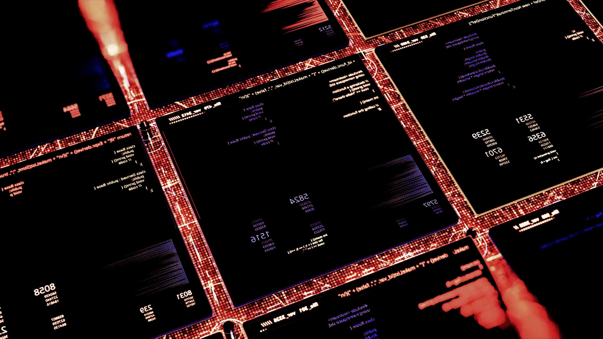 Cyber Security Background With Program Stock Motion Graphics SBV ...