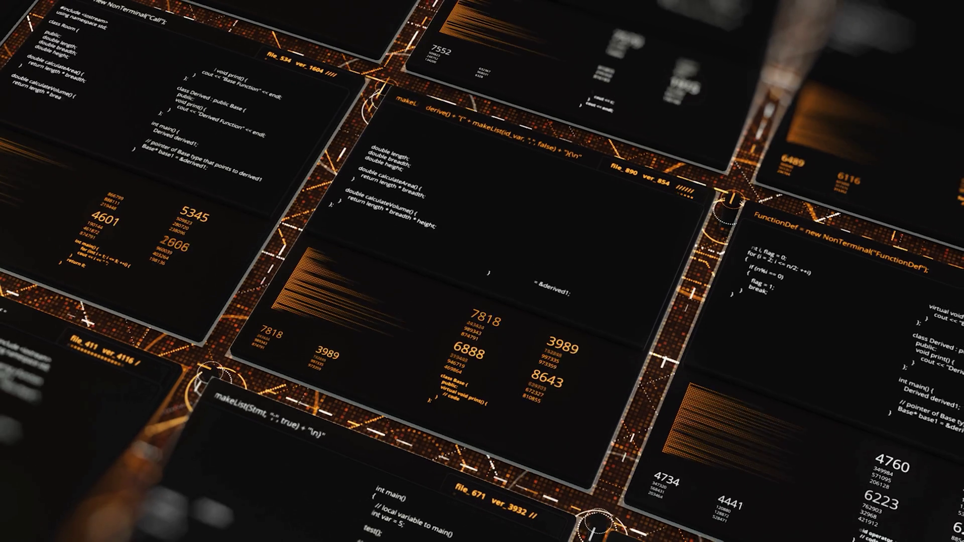 Hud Futuristic Digital Screen With Stock Motion Graphics SBV-348448225 - Storyblocks