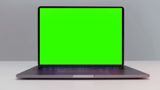 Person On Desktop Computer Greenscreen Stock Footage: Royalty-Free ...
