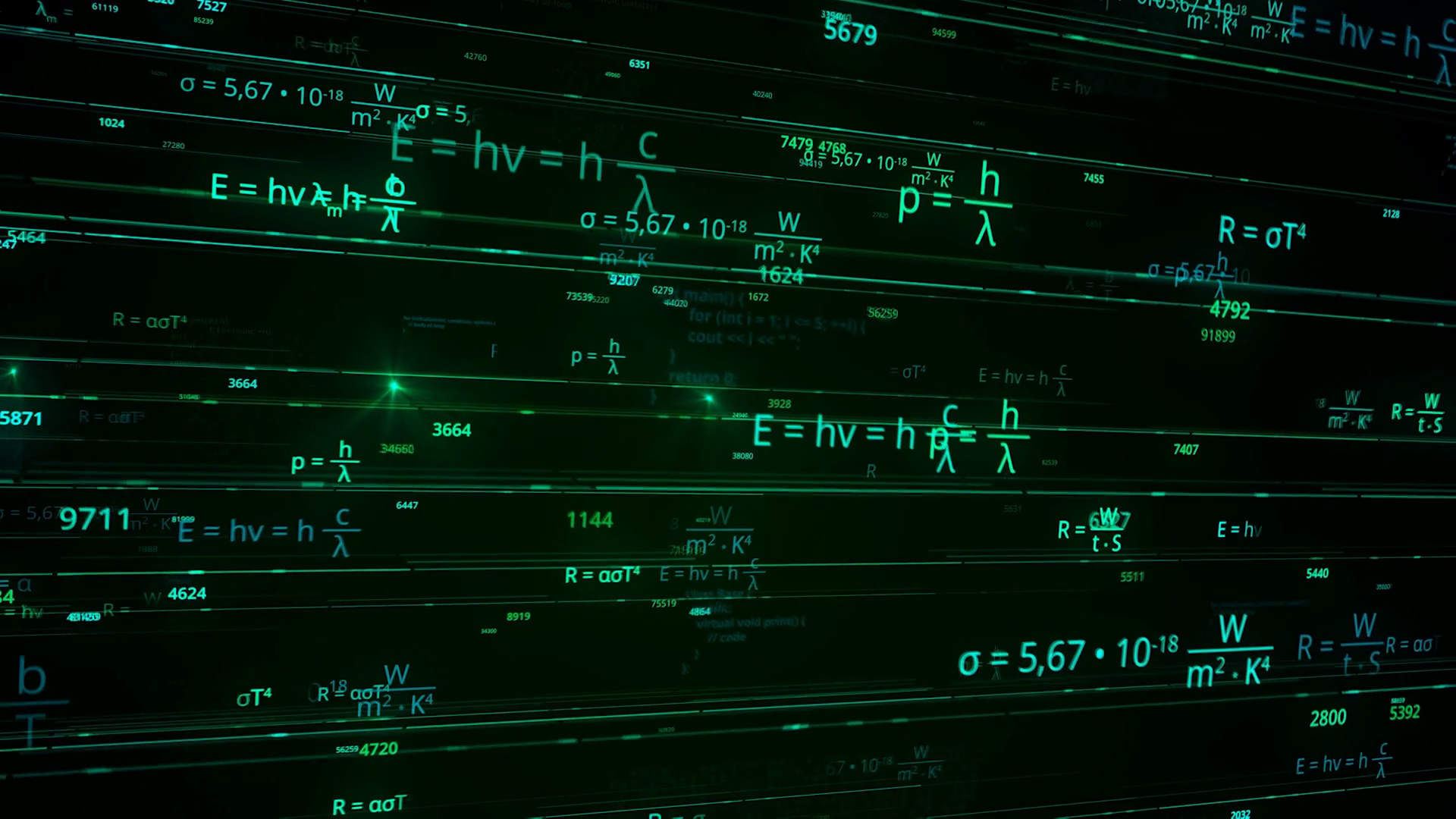 Glowing Neon Mathematics Formulas Flying Stock Motion Graphics SBV ...