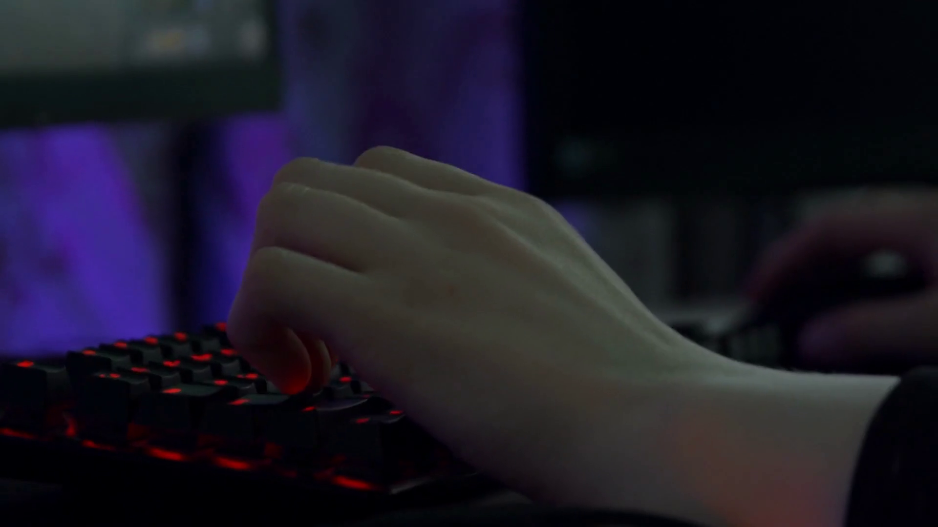 Close Up Of Professional Cyber Sport Gamer Stock Footage SBV-348439962 ...