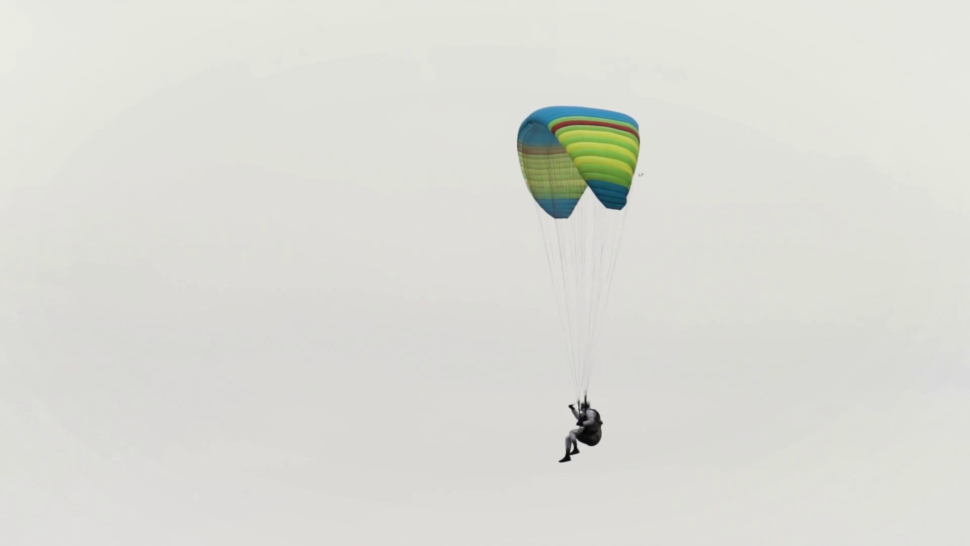 Extreme Sport Concept Paraglider Gliding Stock Footage SBV-348439749 ...